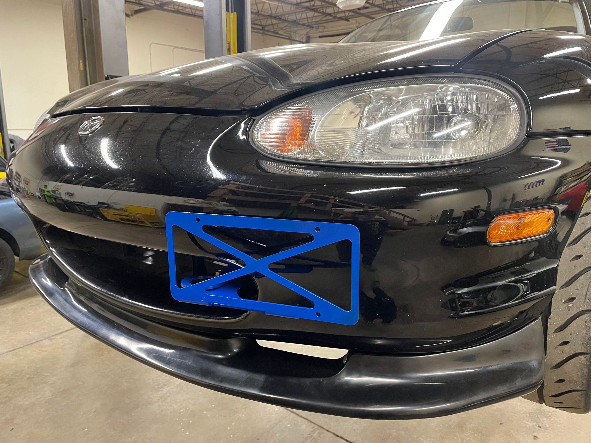 NA/NB Miata Front Tow Hook and License Plate Mount – Leroy Engineering